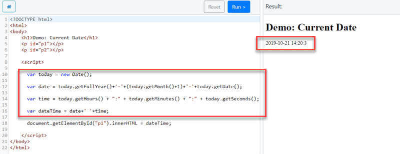 Learn How To Get Current Date Time In JavaScript