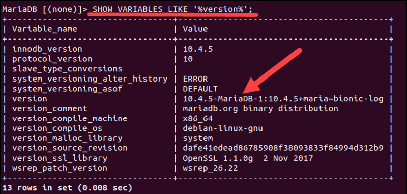 How To Check MySQL Version 5 Easy Commands Ubuntu Linux 