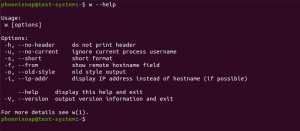 w Command in Linux with Examples {+Options & Syntax}