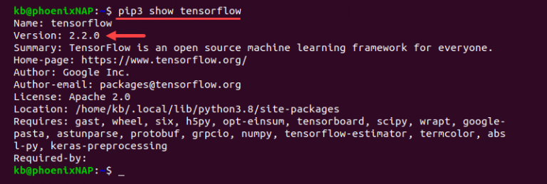 How to Upgrade or Downgrade TensorFlow | phoenixNAP KB