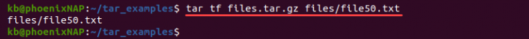 tar Command in Linux With Examples | phoenixNAP KB