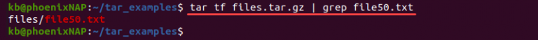 tar Command in Linux With Examples | phoenixNAP KB