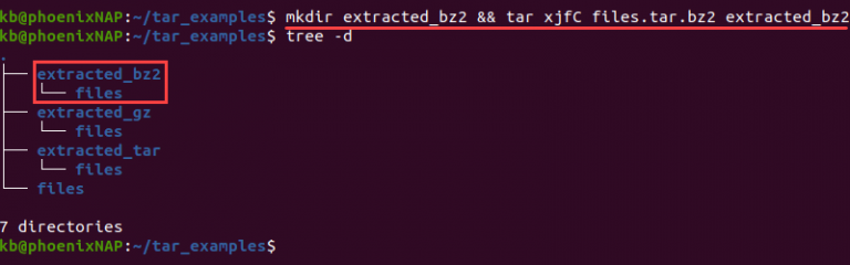 tar Command in Linux With Examples | phoenixNAP KB