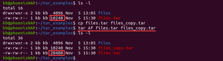 tar Command in Linux With Examples | phoenixNAP KB