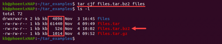 tar Command in Linux With Examples | phoenixNAP KB
