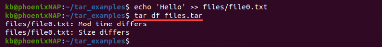 tar Command in Linux With Examples | phoenixNAP KB