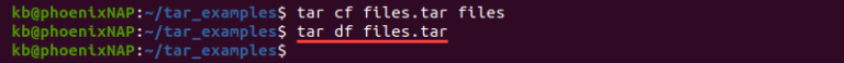 tar Command in Linux With Examples | phoenixNAP KB