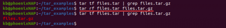 tar Command in Linux With Examples | phoenixNAP KB