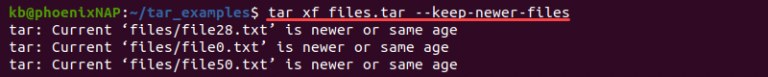 tar Command in Linux With Examples | phoenixNAP KB