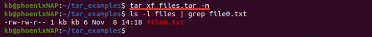 tar Command in Linux With Examples | phoenixNAP KB