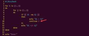 Bash continue: How to Resume a Loop