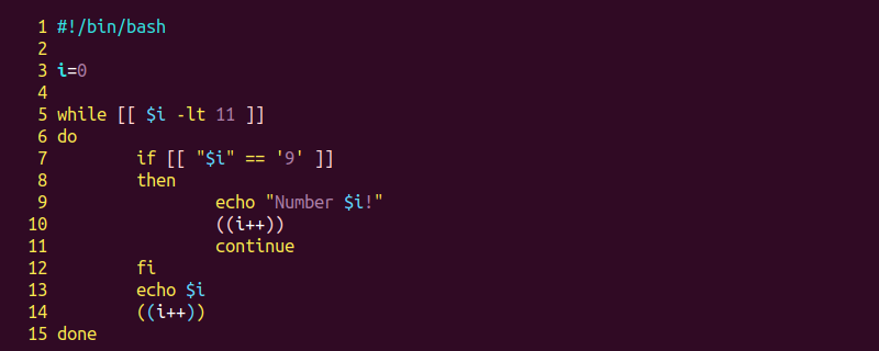 Bash Continue How To Resume A Loop