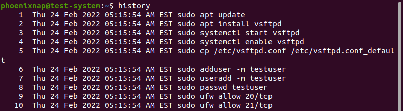 How To Use The Linux History Command With Examples 