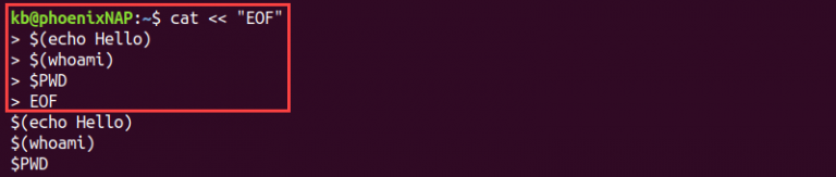 Bash HereDoc Tutorial With Examples | phoenixNAP KB