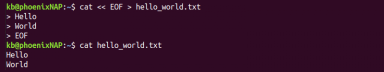 Bash Heredoc Tutorial With Examples Phoenixnap Kb 