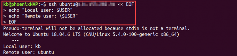 Bash HereDoc Tutorial With Examples | phoenixNAP KB
