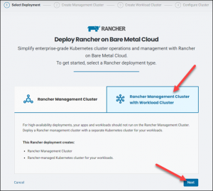 Deploy & Manage Rancher Management Cluster with Workload Cluster in BMC