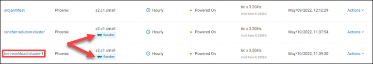 Deploy & Manage Rancher Management Cluster with Workload Cluster in BMC