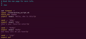 Linux expect Command {Basic Use With Variables and Commands}