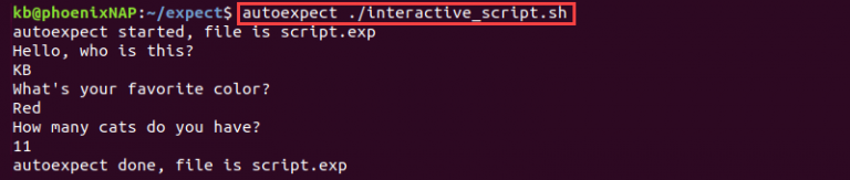 Linux Expect Command Basic Use With Variables And Commands