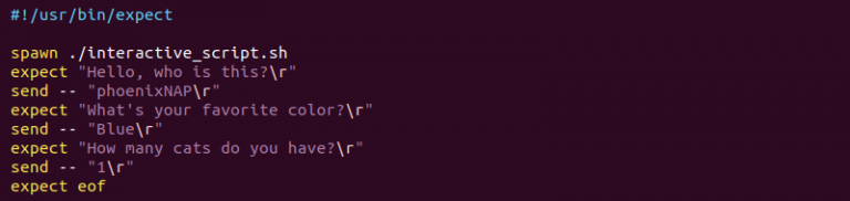 Linux Expect Command Basic Use With Variables And Commands 