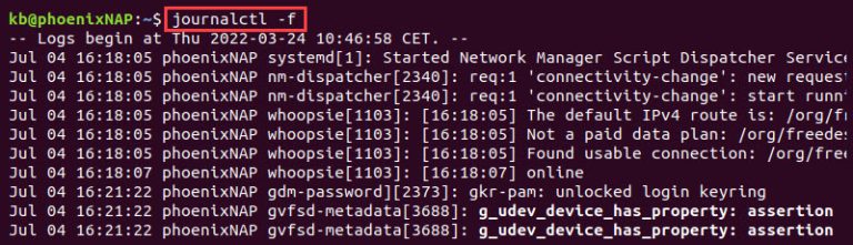 Journalctl: How to Read and Edit Systemd Logs | phoenixNAP KB