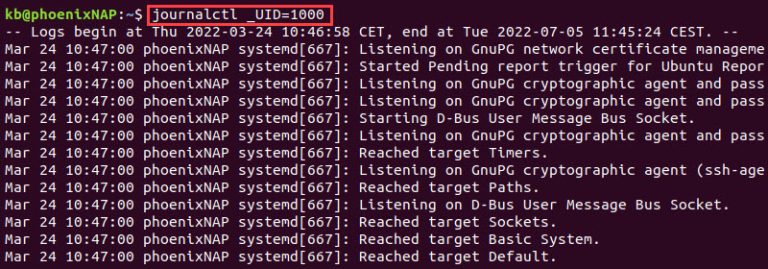 Journalctl: How to Read and Edit Systemd Logs | phoenixNAP KB