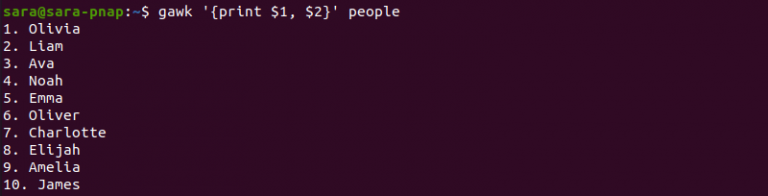 Gawk Linux Command With 10 Examples Phoenixnap Kb 