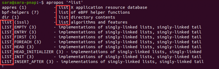 Apropos Linux Command Explained With Examples