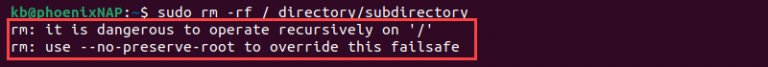 What Is sudo rm -rf in Linux and Is It Dangerous? | phoenixNAP KB