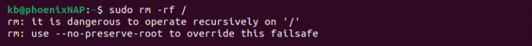 What Is sudo rm -rf in Linux and Is It Dangerous? | phoenixNAP KB