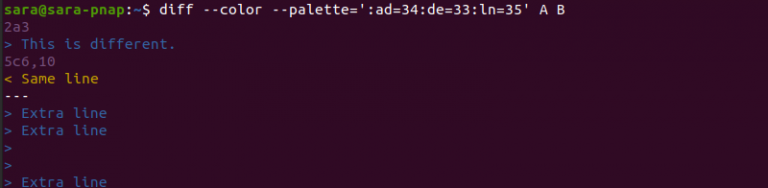 How to Use diff --color to Change the Color of the Output