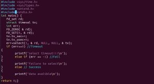 Linux select() - Synchronous I/O Multiplexing