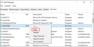 How to Start MySQL Server {+ How to Stop and Restart it}