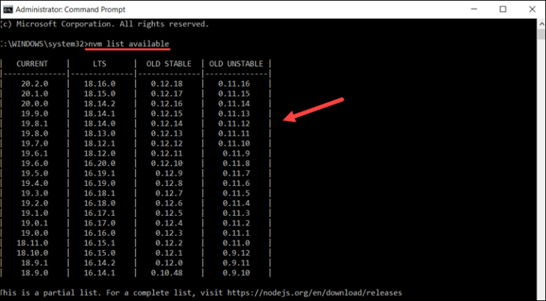 How to Downgrade Node Version in Windows | phoenixNAP KB