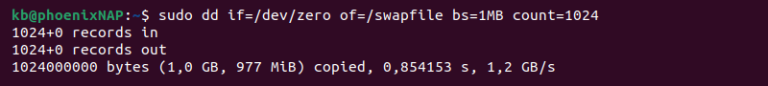 How to Create a Linux Swap File | phoenixNAP KB