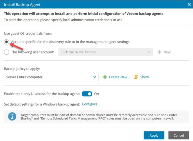 How to Install and Configure Veeam Management Agent and Veeam Backup Agent How to Install and Configure Veeam Management Agent and Veeam Backup Agent