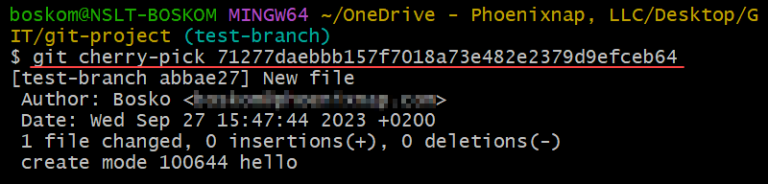 How to Cherry-Pick from Another Branch in Git | phoenixNAP KB