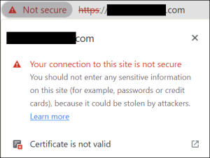 How to Fix NET::ERR_CERT_AUTHORITY_INVALID?