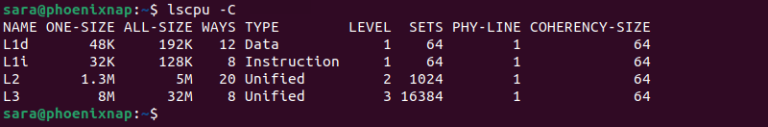 lscpu Command in Linux | phoenixNAP KB