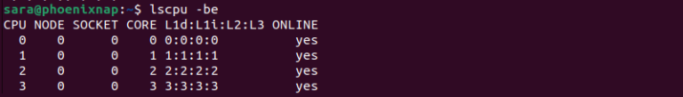 lscpu Command in Linux | phoenixNAP KB