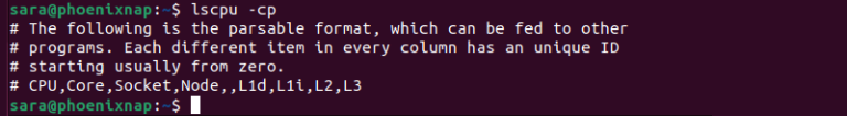 lscpu Command in Linux | phoenixNAP KB