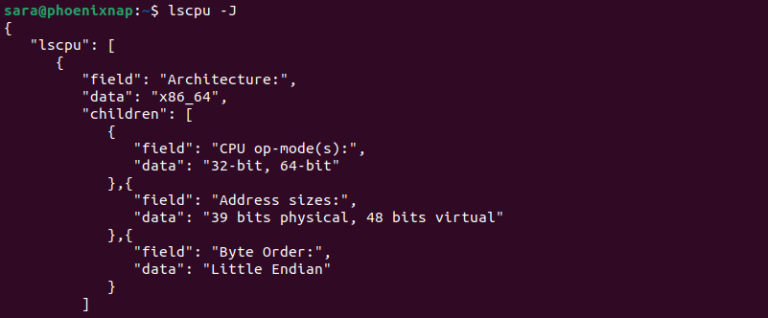 Lscpu Command In Linux Phoenixnap Kb