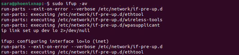 ifup Command in Linux {With Examples}