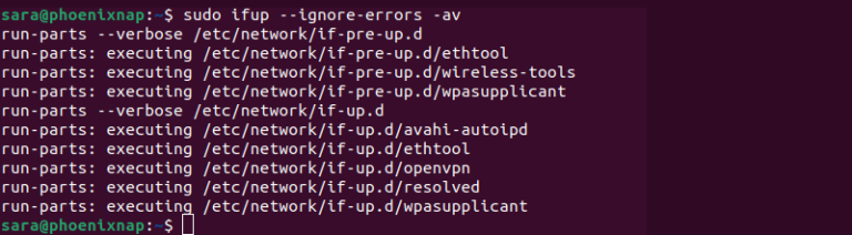ifup Command in Linux {With Examples}