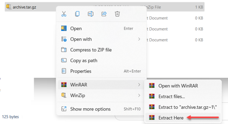 How to Extract .tar.gz File in Windows