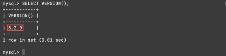 Check MySQL Version on macOS | phoenixNAP KB