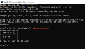 Check the MySQL Version on Windows | phoenixNAP KB