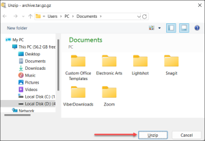 How to Extract .tar.gz File in Windows