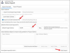 How to Import and Export a MySQL Database